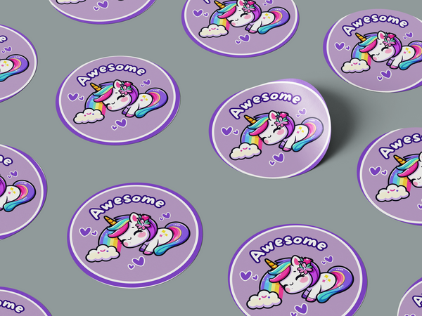 Awesome Motivational Kids Cute Unicorn Girl Design 4 Classroom School ...