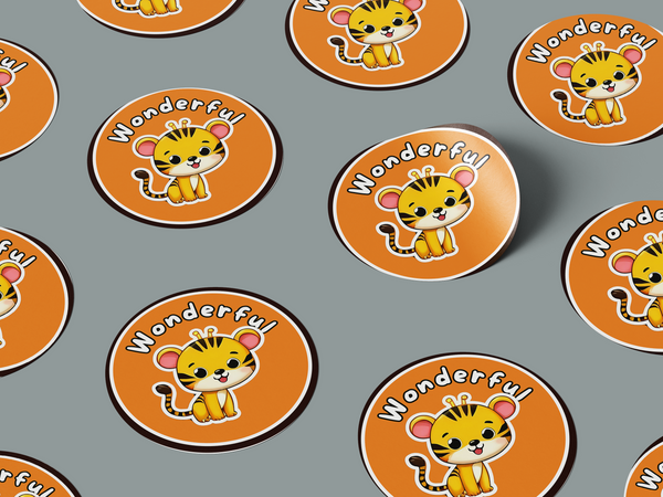 Wonderful Motivational Kids Cute Baby Tiger Design Zoo Animal Design 1 ...