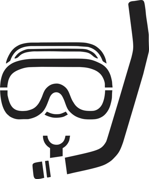 Scuba Diving Mask Sport Decal Sticker – Decals Hut