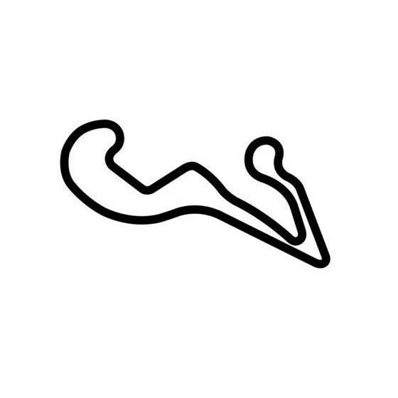 Atlanta Motorsports Park Full Course Circuit Race Track Outline Vinyl ...