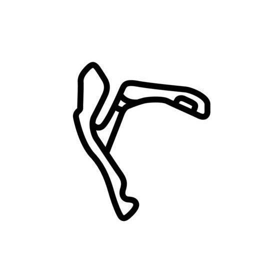 Atlanta Motorsports Park Kart Track Circuit Race Track Outline Vinyl D ...