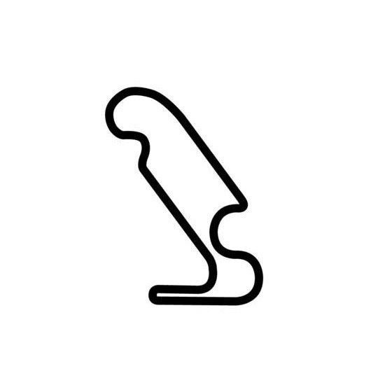 Auto Plus Raceway Road Course Circuit Race Track Outline Vinyl Decal S ...