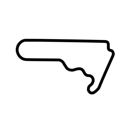 Autodromo Hermanos Rodriguez Nascar Circuit Race Track Outline Vinyl D ...