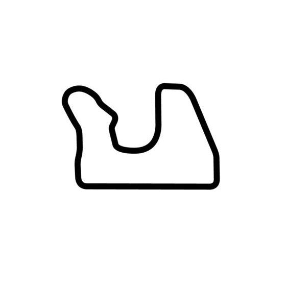 Blackhawk Farms Raceway Circuit Race Track Outline Vinyl Decal Sticker ...