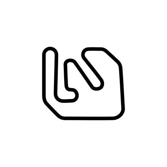 Briggs Stratton Raceway Park Circuit Race Track Outline Vinyl Decal St ...