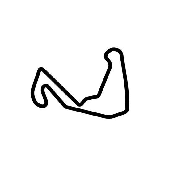 Carolina Motorsports Park Full Course Circuit Race Track Outline Vinyl ...