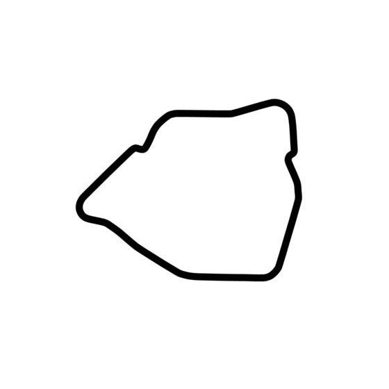 Castle Combe Circuit Race Track Outline Vinyl Decal Sticker – Decals Hut