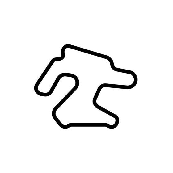 Chuckwalla Valley Raceway Circuit Race Track Outline Vinyl Decal Stick ...