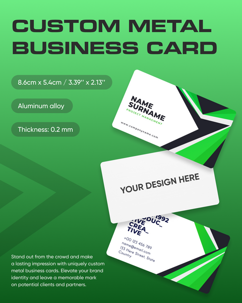 Custom Metal Business Card - 8 Pack – Decals Hut