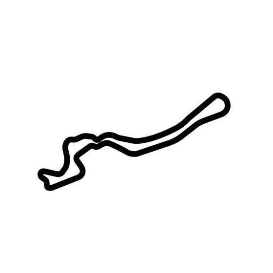 Driveway Austin L3 Circuit Race Track Outline Vinyl Decal Sticker ...