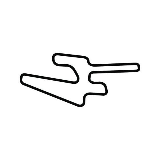 Eagles Canyon Raceway Legacy Circuit Race Track Outline Vinyl Decal St ...