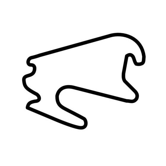 Eurospeedway Lausitz 34km Dtm Circuit Race Track Outline Vinyl Decal S ...