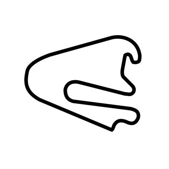 Eurospeedway Lausitz 45km T1 Circuit Race Track Outline Vinyl Decal St ...