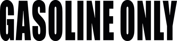 Gasoline Only Text Lettering Safety Warning Business Vinyl Decal Stick ...