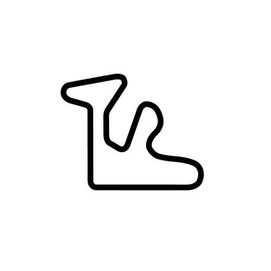 Gingerman Raceway Circuit Race Track Outline Vinyl Decal Sticker ...