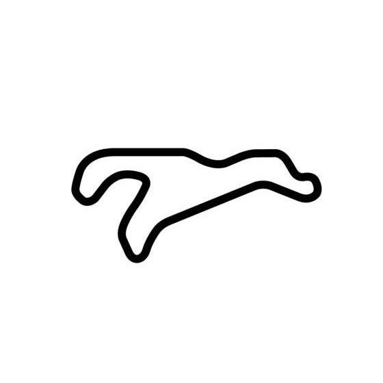 Grandsport Speedway Long Circuit Race Track Outline Vinyl Decal Sticke ...