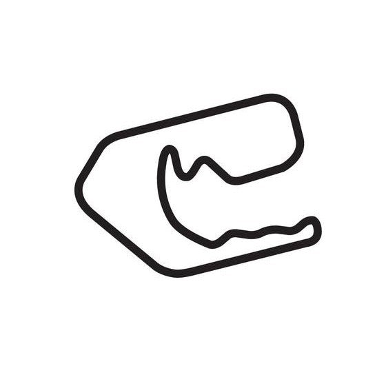 Greenwood Roadway Circuit Race Track Outline Vinyl Decal Sticker ...