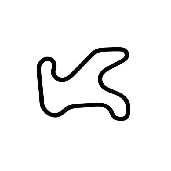 Harris Hill Road Circuit Race Track Outline Vinyl Decal Sticker ...