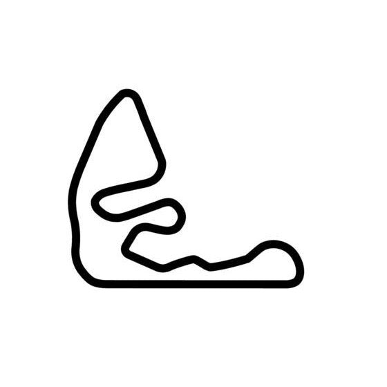 Inde Motorsports Ranch Configuration 3 Circuit Race Track Outline Viny ...