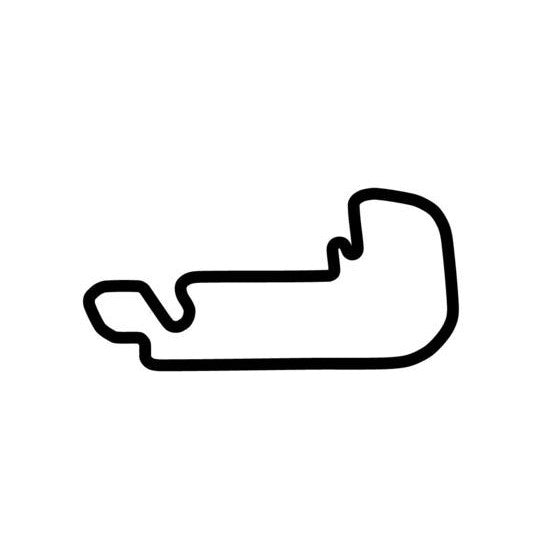 Indianapolis Motor Speedway Grand Prix Circuit Race Track Outline Viny ...
