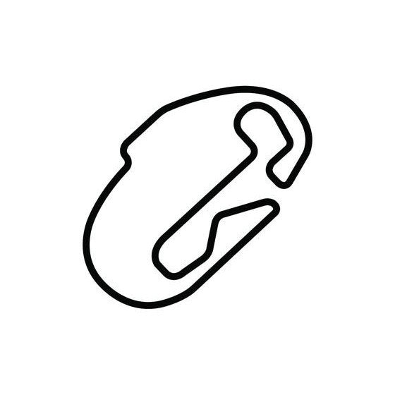 Las Vegas Motor Speedway Roval Circuit Race Track Outline Vinyl Decal ...