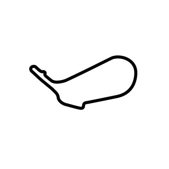 Mallory Park Motorcycle Circuit Race Track Outline Vinyl Decal Sticker ...