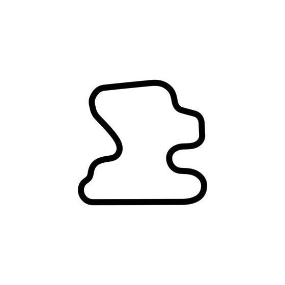 Michiana Raceway Park Endurance Track Circuit Race Track Outline Vinyl ...