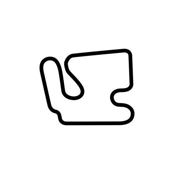 Michiana Raceway Park Retro Track C Circuit Race Track Outline Vinyl D ...