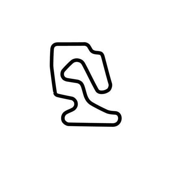 Miller Motorsports Park East Course Circuit Race Track Outline Vinyl D ...