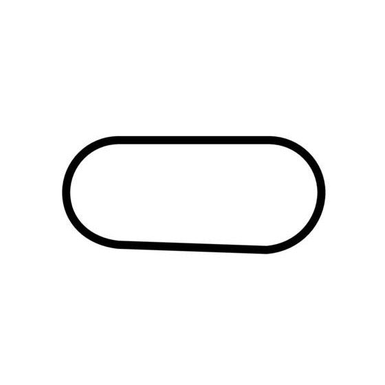 Milwaukee Mile Oval Circuit Race Track Outline Vinyl Decal Sticker ...