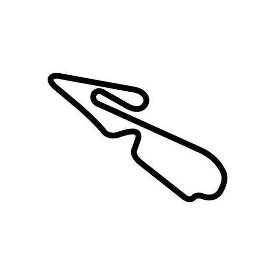 Mission Raceway Park 135 Mile Circuit Race Track Outline Vinyl Decal S ...