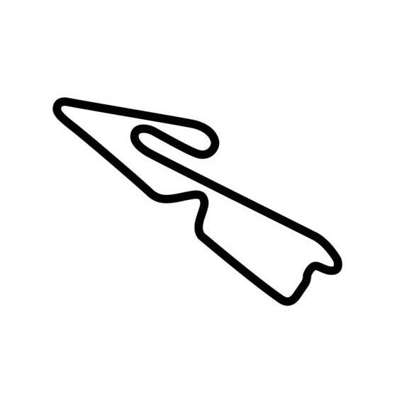 Mission Raceway Park Short Circuit Race Track Outline Vinyl Decal Stic ...