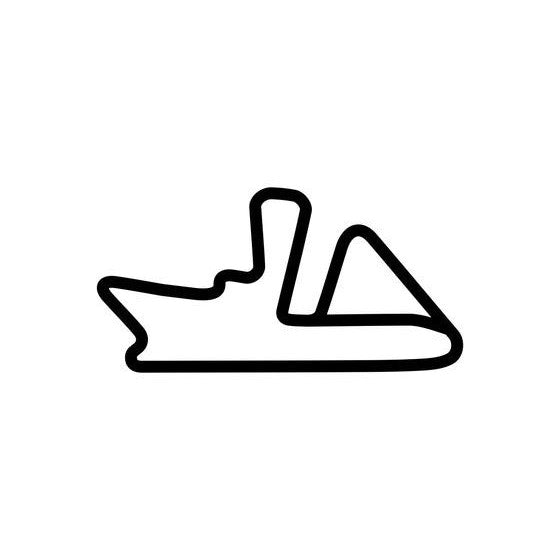 Oakland Valley Race Park Circuit Race Track Outline Vinyl Decal Sticke ...