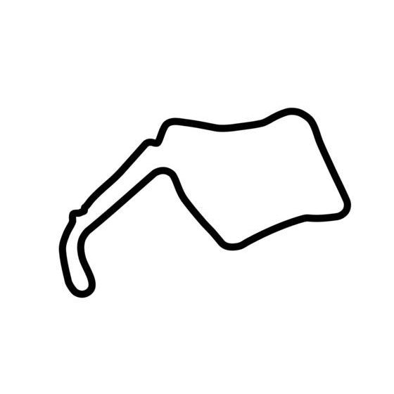 Oulton Park Gp Circuit Race Track Outline Vinyl Decal Sticker – Decals Hut