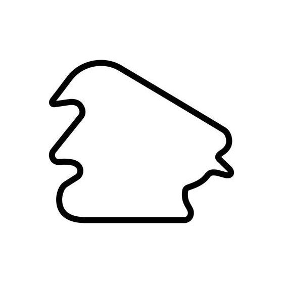 Pocono Intl Raceway Alternative Road Course Circuit Race Track Outline ...