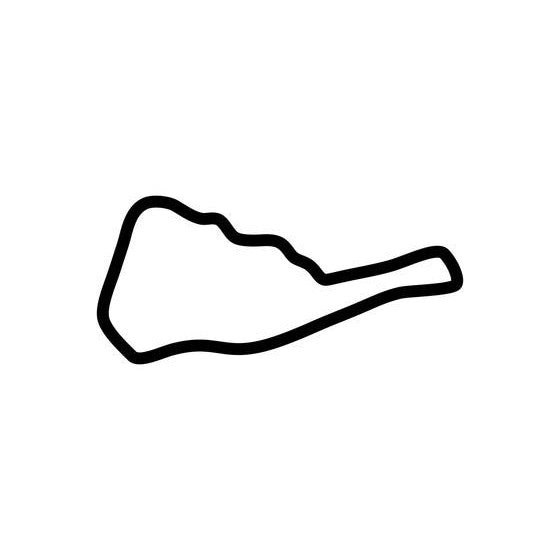 Road Atlanta Pre 1988 Circuit Race Track Outline Vinyl Decal Sticker ...