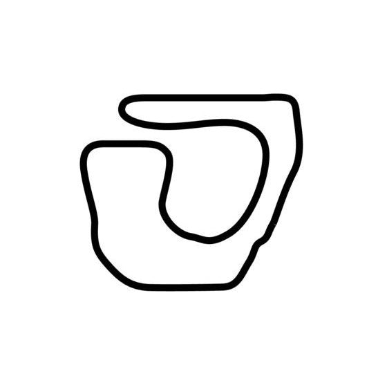 Rockingham National Circuit Race Track Outline Vinyl Decal Sticker ...