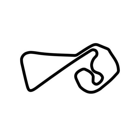 Sachsenring Circuit Race Track Outline Vinyl Decal Sticker – Decals Hut