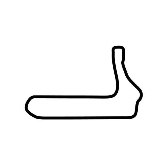 Sebring International Raceway Short Circuit Race Track Outline Vinyl D ...