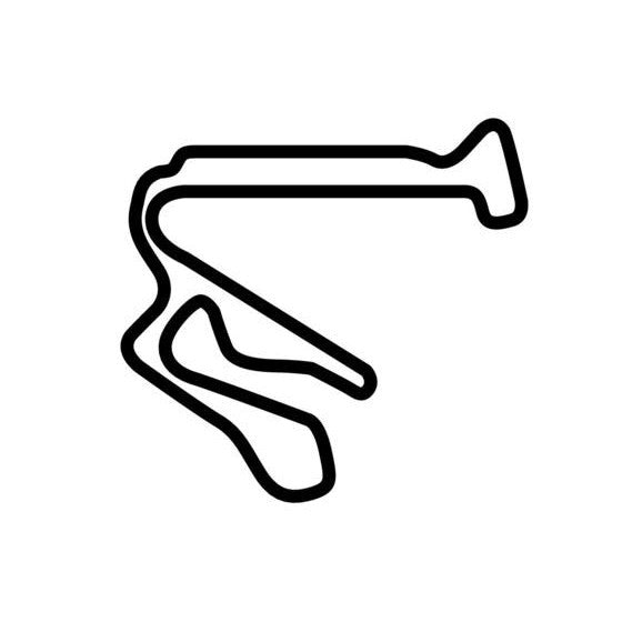 Sendai Hi Land Raceway Circuit Race Track Outline Vinyl Decal Sticker ...