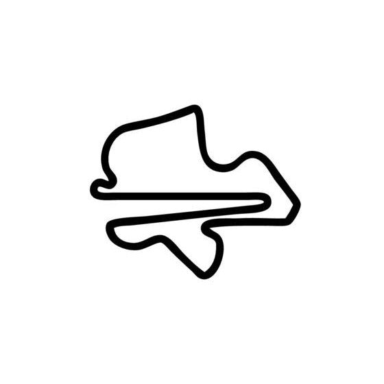 Sepang International Circuit Race Track Outline Vinyl Decal Sticker ...