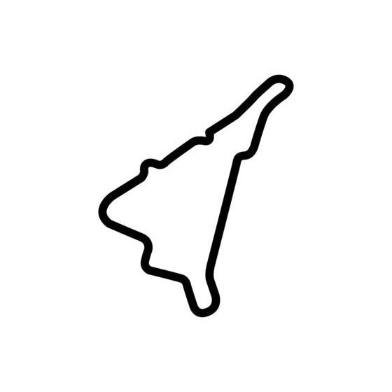 Silverstone Stowe Circuit Race Track Outline Vinyl Decal Sticker ...