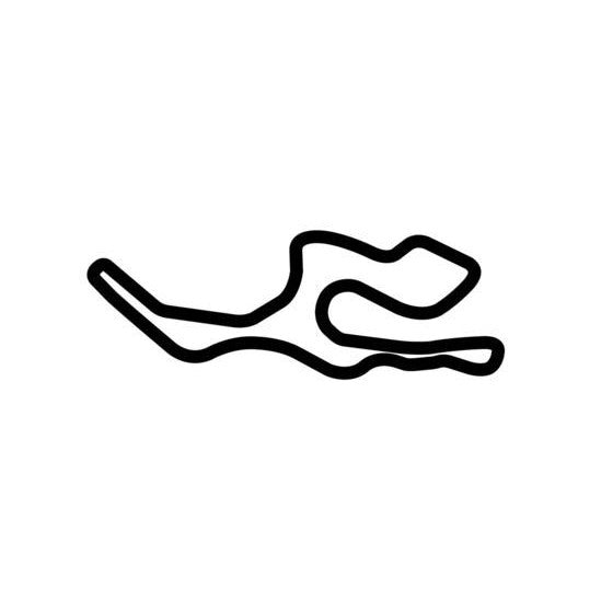 Sonoma Raceway Infineon Full Circuit Race Track Outline Vinyl Decal St ...