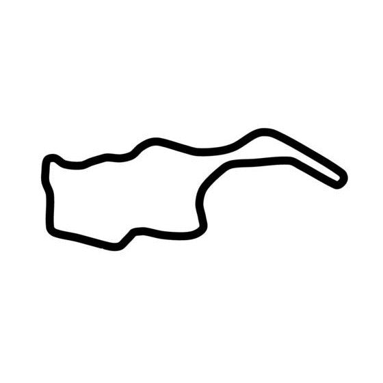 Sonoma Raceway Infineon Nascar Course Circuit Race Track Outline Vinyl ...