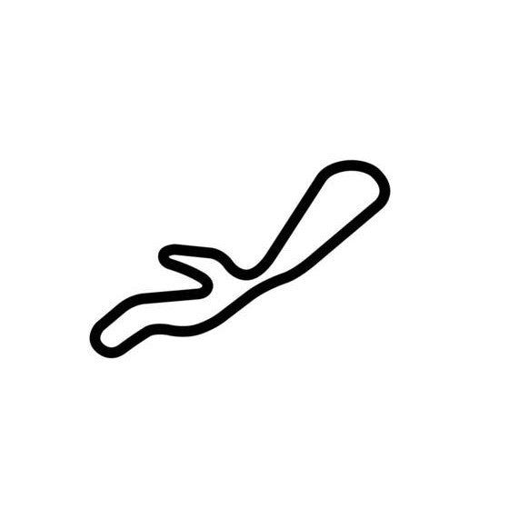 Spokane Raceway Park Short Road Course Circuit Race Track Outline Viny ...