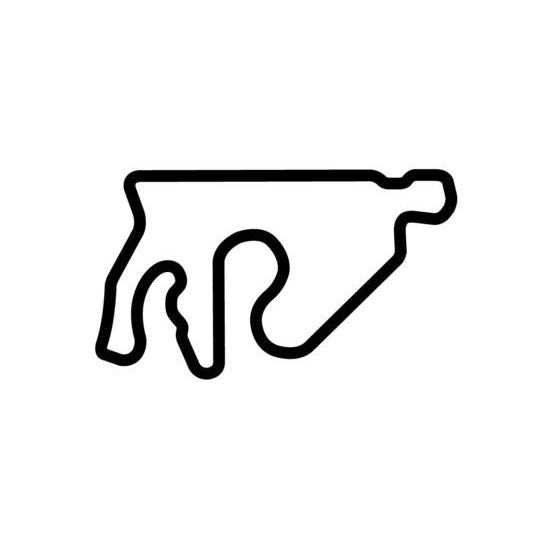 Spring Mountain Motorsports Ranch 24 Circuit Race Track Outline Vinyl ...