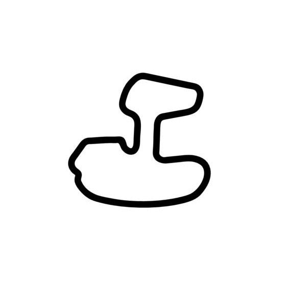 Texas World Speedway Circuit Race Track Outline Vinyl Decal Sticker ...