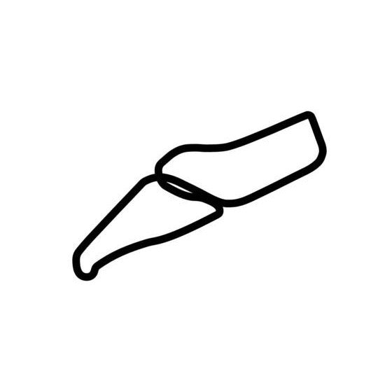 Top Gear Test Track Circuit Race Track Outline Vinyl Decal Sticker ...