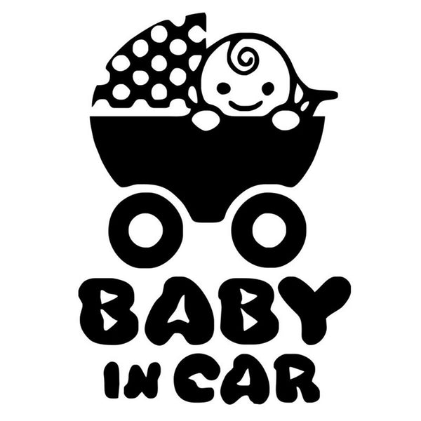 BABY IN CAR – Decals Hut