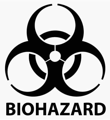 BIOHAZARD WARNING Die cut Vinyl Decal Car Window Sticker – Decals Hut